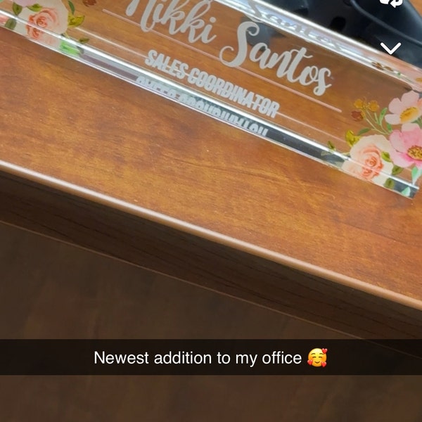 Custom Desk Sign, Office Decor, Executive Gift, Professional Name Plate ...
