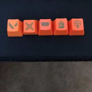 Valorant Agent Ability Keycap Set, Artisan Keycaps, Custom Keys for ...