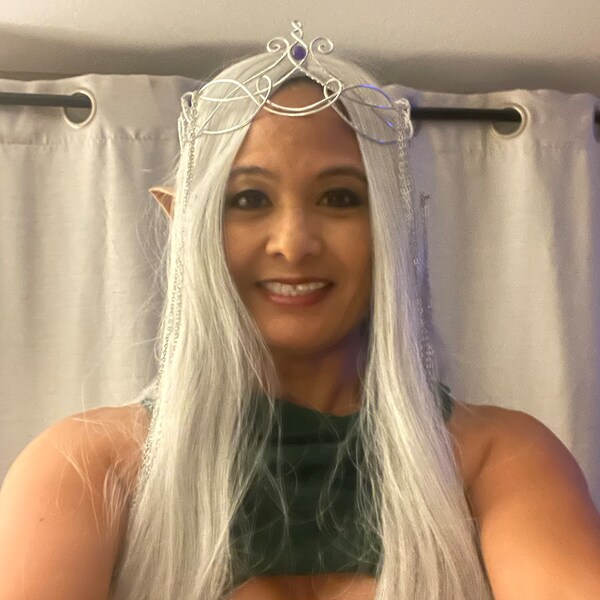 Elf Tiara / Elf Headpiece /crown Elven/ Tiara Elven/ Crown Circlet ...