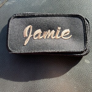Custom personalized Embroidered Name Tag/ Embroidered Name - Etsy
