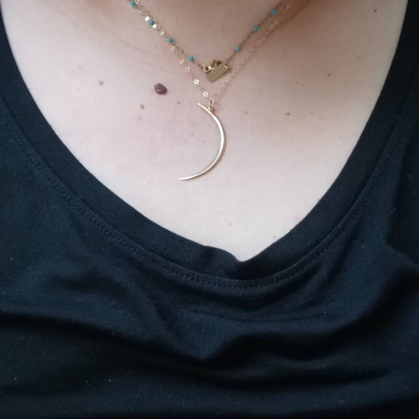 Sterling Silver Drop Bar Lariat, Lariat Necklace, Ring and Bar Lariat ...