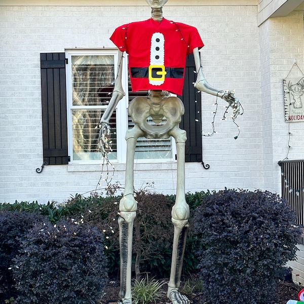 12’ Skeleton Santa Beard (white) (skeleton NOT Included) - Etsy