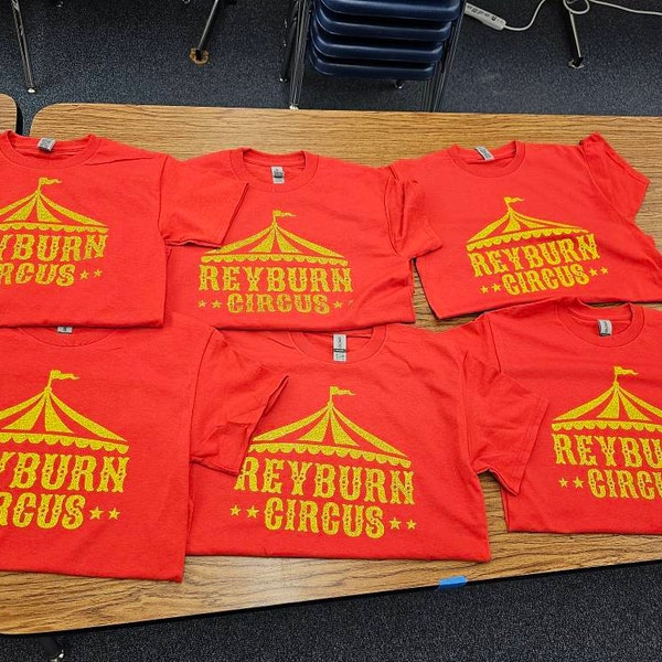 Custom Circus Birthday SVG: Shirt Design, Cricut, Silhouette (digital ...
