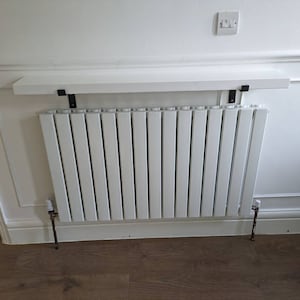 Rustic Radiator Shelf With Shelf Brackets - Etsy UK