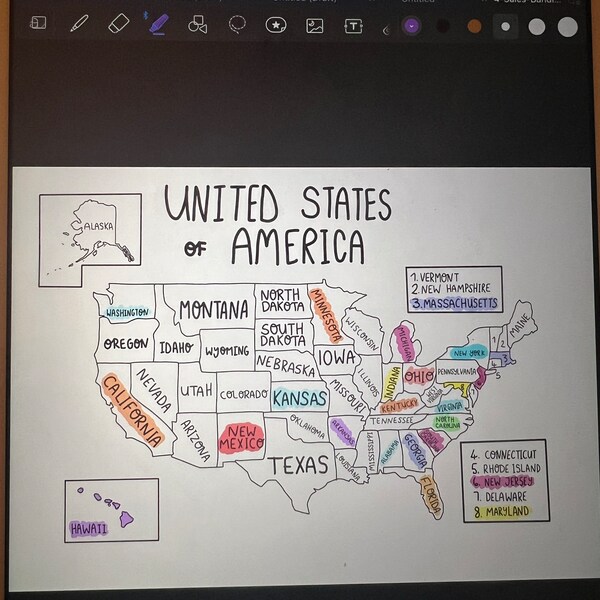 EUROPE SALES MAP Hand Illustrated Map Labelled Map Instant Download ...