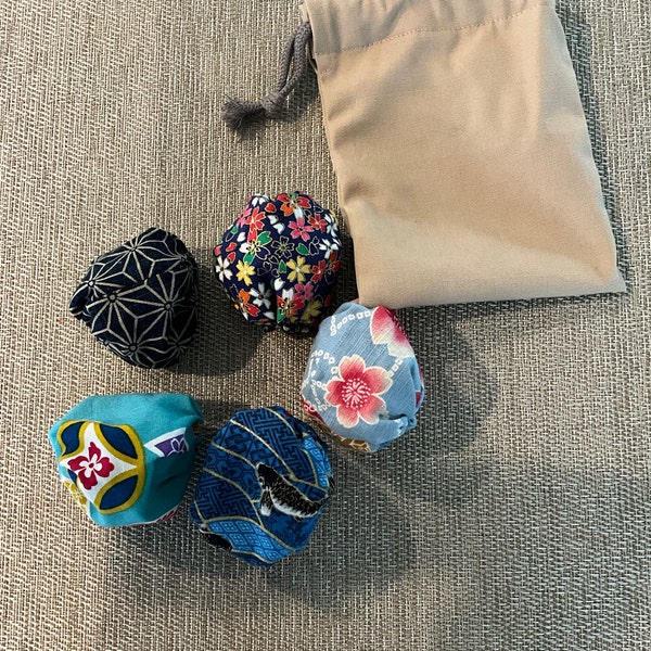 Otedama Set / Otedama Japanese Juggling Ball , Game of Jacks, Mini ...