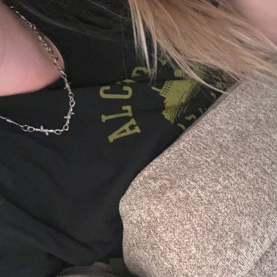 POST MALONE Inspired Sword Y-chain Necklace // circles - Etsy