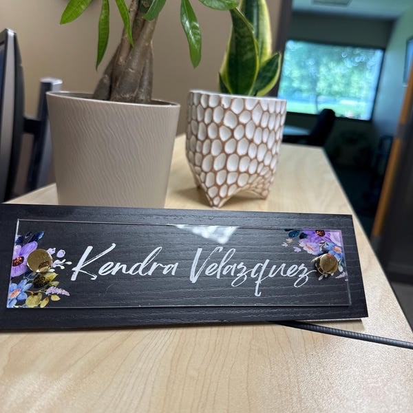 Custom Office Name Plate,modern Design Gold Acrylic,for Boss Gift - Etsy