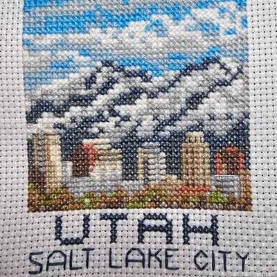 Czech Travel Cross Stitch Pattern, Charles Bridge, Mini Cross Stitch ...