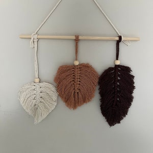 DIY Autumn Leaf Macrame Wall Hanging Kit Video Tutorial Make Your Own ...