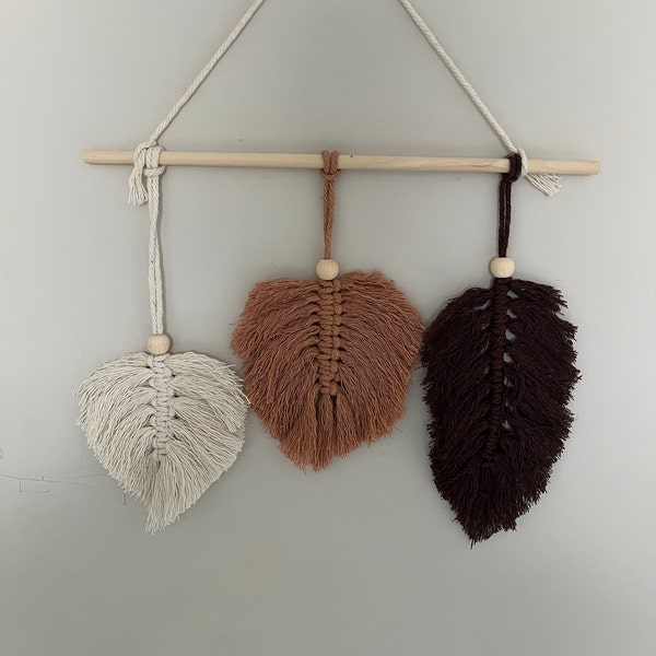 DIY Autumn Leaf Macrame Wall Hanging Kit | Video Tutorial | Make Your ...