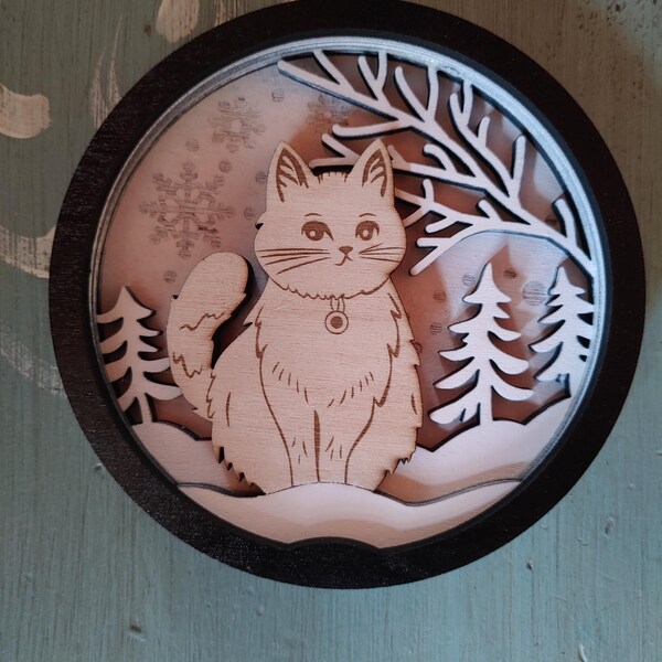 Dog Family Statuette SVG. Laser Cut File for Glowforge Cricut ...