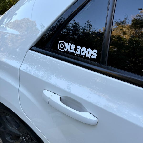 Custom Instagram Name Vinyl Decal Personalized IG Username Sticker ...