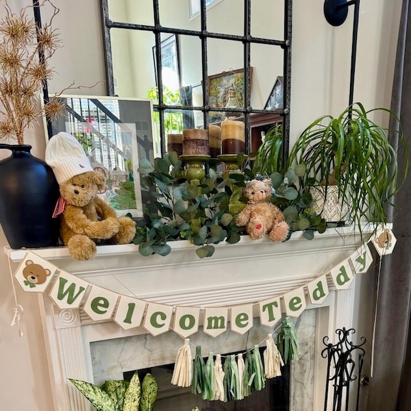Teddy Bear Birthday Banner Teddy Bear Decorations Beary First Birthday ...