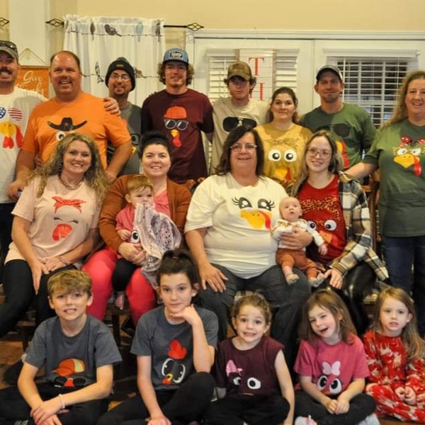 Funny Turkey Shirts, Thanksgiving Group Shirts, Fall Family Shirts ...