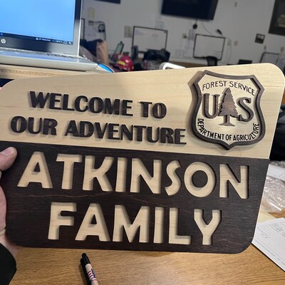 15 Personalized National Forest Inspired Sign Replica Custom National ...