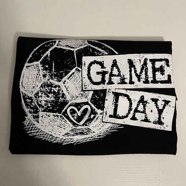 Soccer Game Day DTF Transfer, White Ink - Etsy