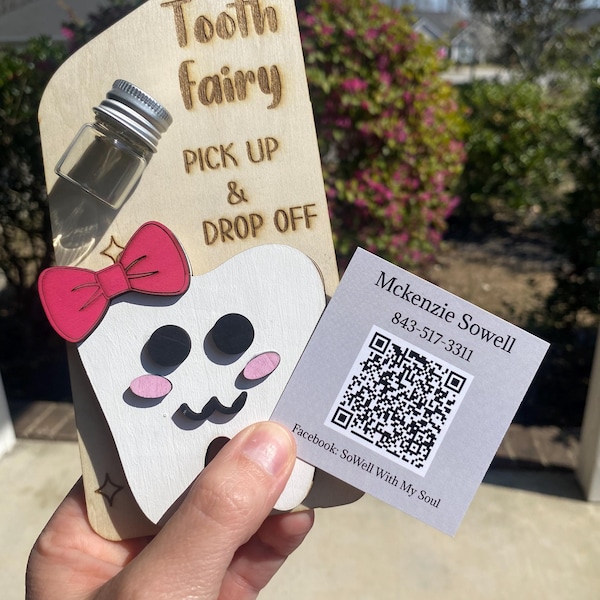 Tooth Fairy Door Hanger| Tooth Pick Up, Money Drop Off| Gift - Etsy