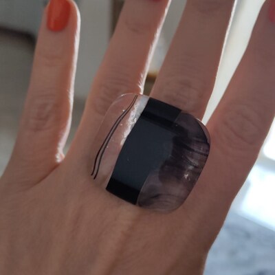 Fashion Statement Rings, Ceramic Rings, Stackable Rings Ceramic Jewelry ...