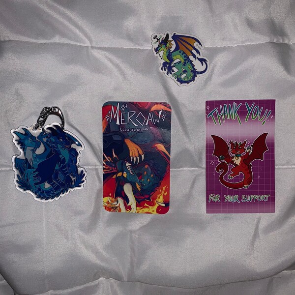Tsunami and Riptide [ Wings of Fire WOF Acrylic Charm ] - Etsy