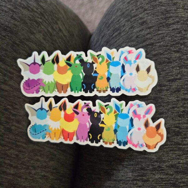 Eeveelution Sticker Eevee Evolutions Umbreon Espeon Sylveon Vaporeon ...