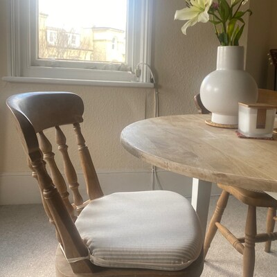 Light Grey elise Smoke Tapered Square Shaped Chair Seat - Etsy UK