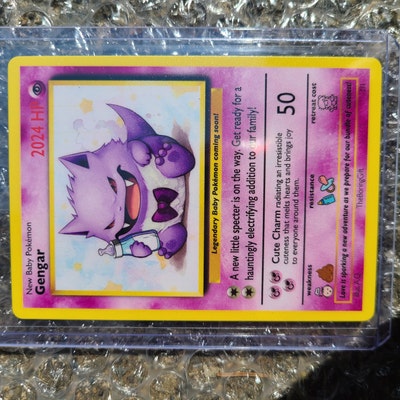 Pokemon Pregnancy Card Pikachu and Charmander Design Custom Pokemon ...