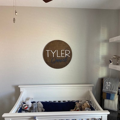 Custom Name Sign Nursery Decor Kids Room Sign Wooden - Etsy