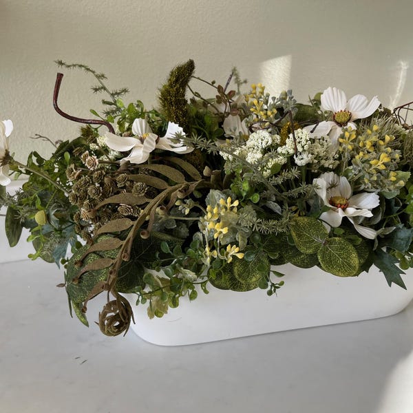 Fairycore Dried Flower Crown REAL Eucalyptus & Statice Faux Blooms ...