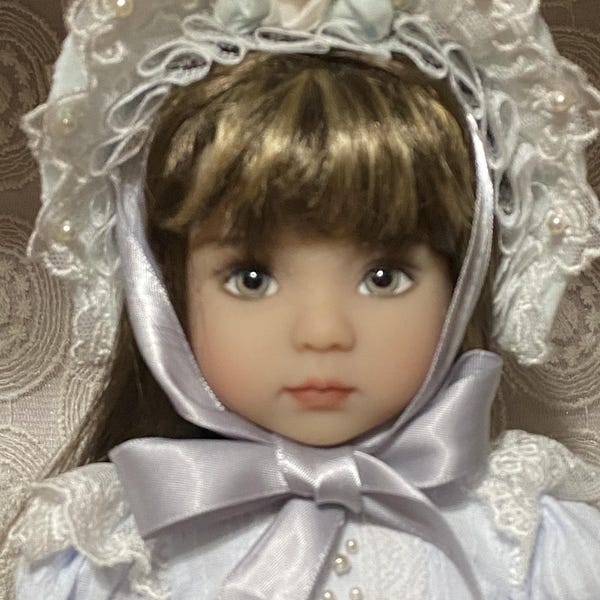 Custom Doll Wig for Minifee 1/4 BJD Dolls- "tan Caps" 6-7" Head Size of ...