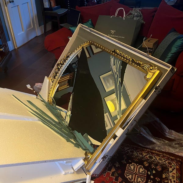 Modern Round Mirror Wall Decor, Mirror Washed Home Decor Aesthatic ...