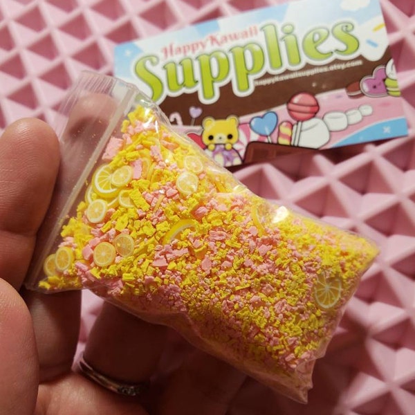 Pink Lemonade Dust Popping Candy Crumble, Fake Fruity Pebbles Polymer ...
