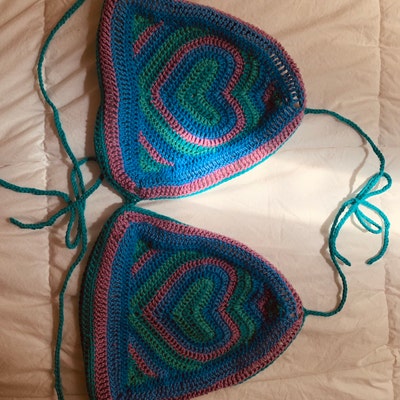Sweetheart Bikini Top Crochet Pattern Guide - Etsy