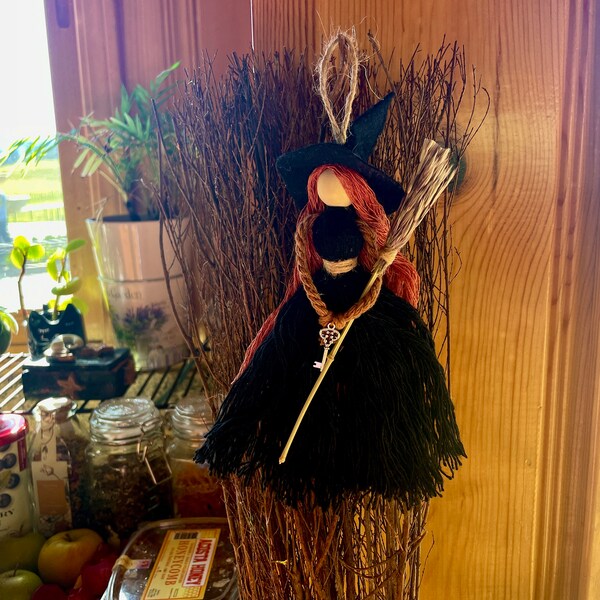 Kitchen Witch Wizard Handmade Witch Protection Luck Witch Broom ...