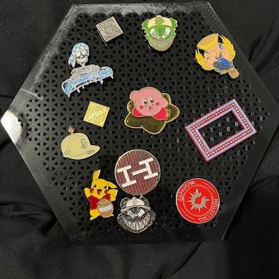 Enamel Pin Board Display for Pin Collectors hexagon Wall - Etsy