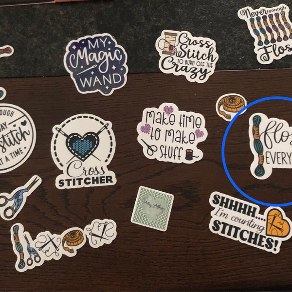 Craft Stickers,cross Stitch Stickers,artsy Arthurs,embroidery Stickers ...