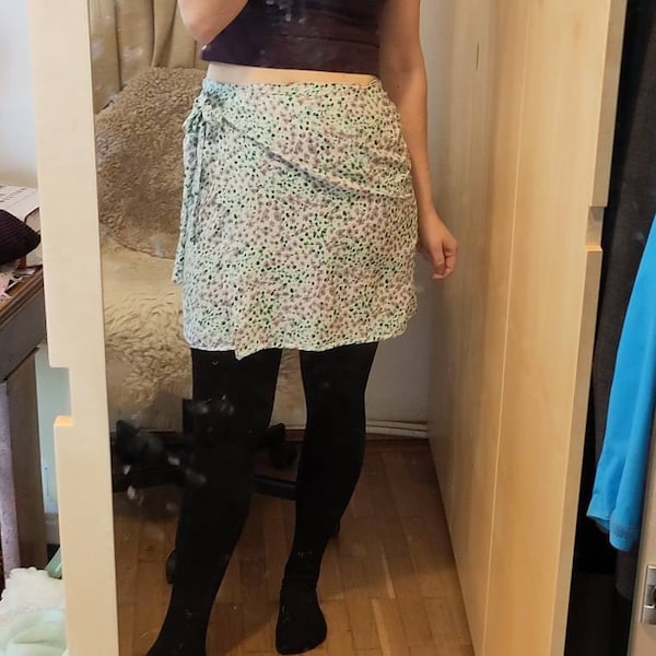 Womens Wrap Skirt Sewing Pattern|7sizes 4-16 |mini Skirt Pattern|pdf ...