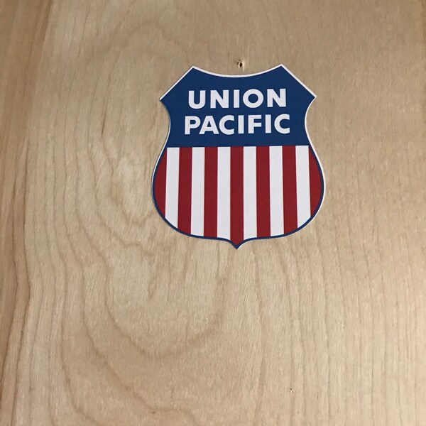 Union Pacific Railroad Logo Vinyl Sticker- 3x3 Inch - Etsy