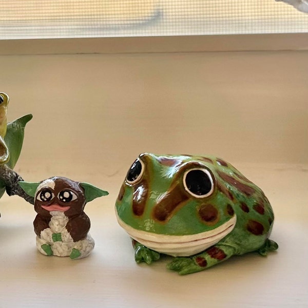 Sad Avocado Realistic Black Rain Frog Friend Deskpal - Etsy Canada