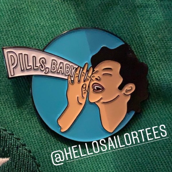 Jean Ralphio Parks and Rec Pills Baby the Worst Enamel Pin - Etsy