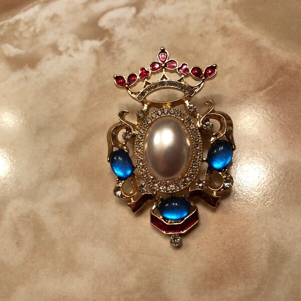 BR-0034K - Silver Star Brooch, 18th Century Brooch, Royalty, Empress ...