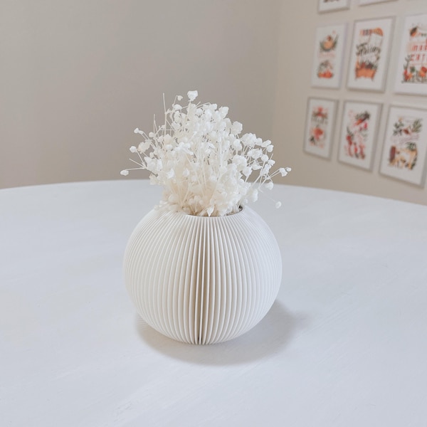 LARGE off White Vase bottle Sleek Design Original and Striking Decor ...