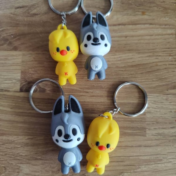 Skzoo Keychain, Stray Kids Keychain, 3D Printed Keyring, Pilot Skzoo ...