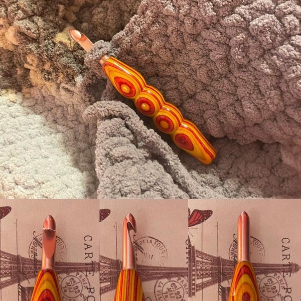 Susan Bates F- K 6 Handmade Too Shay Crochet Hook Handle With Susan ...