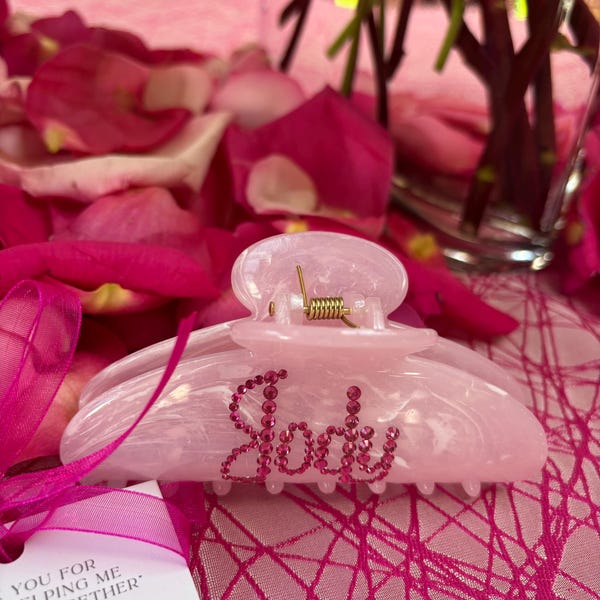 Custom Bridesmaids Claw Clip Custom Name Claw Clip Personalized Name ...