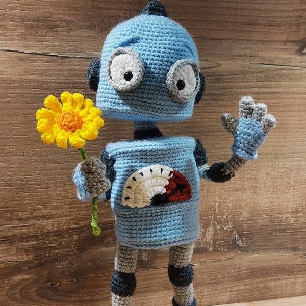 Crochet Pattern for Robot Mike the Toy, PDF English, Amigurumi - Etsy