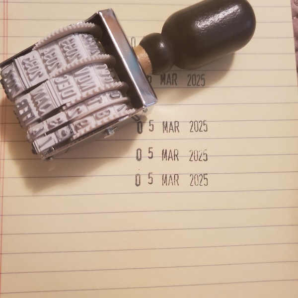 Adjustable Date Stamp, Stamp for Daily Work, Date Stamp, Roller Date ...
