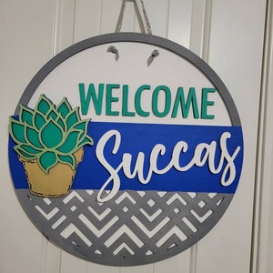 Welcome Back to School Round Door Hanger/ Teacher Door Hanger - Etsy