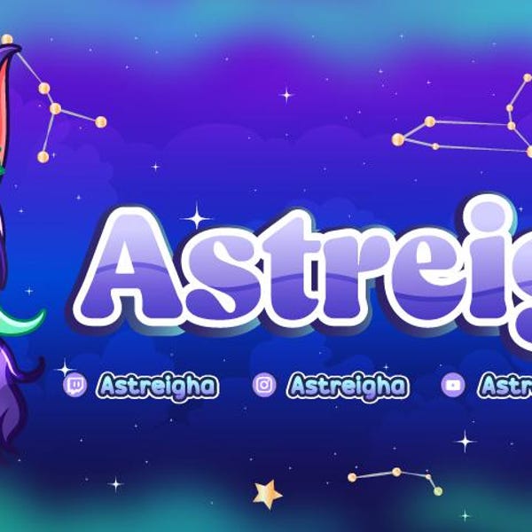 Custom Chibi Cute Banner or Header for Social Media / Twitch Banner ...