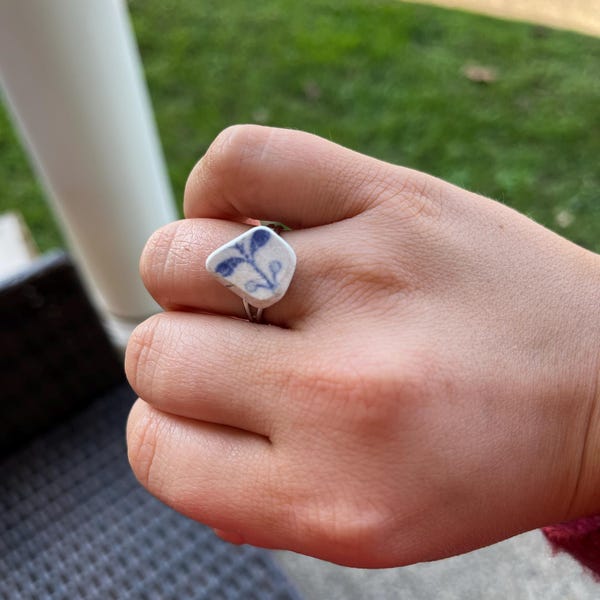 Sea Pottery Rings | Genuine Sea Pottery Jewelry | Scottish Sea Pottery ...